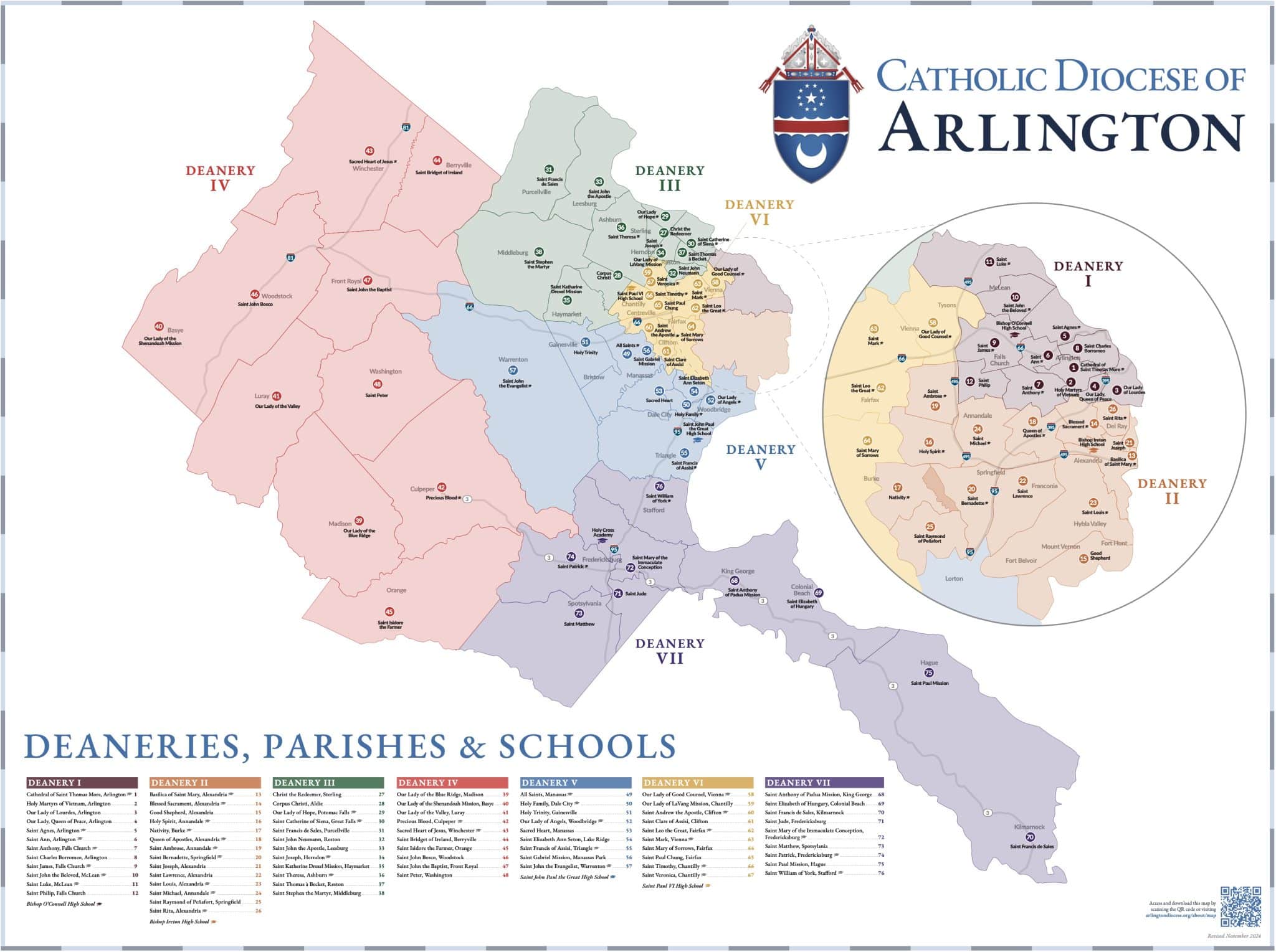 Diocesan Maps - Catholic Diocese of Arlington