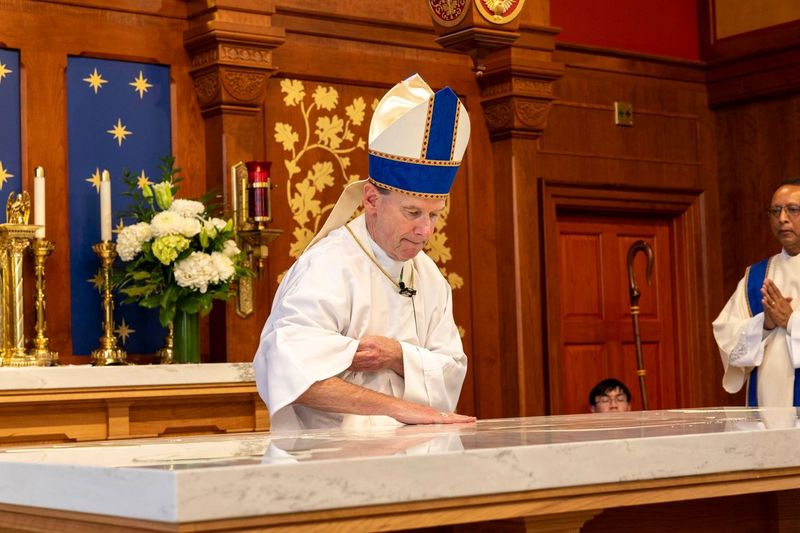 Bishop Ireton's St. Francis de Sales Chapel Altar Dedication - Catholic ...